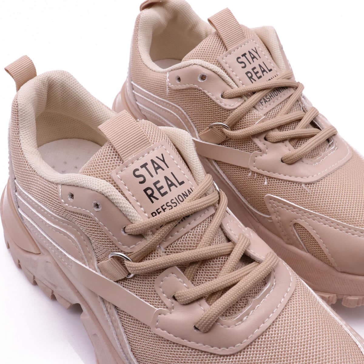Stay Real Sneakers Khaki - Shoe Level - Nederland
